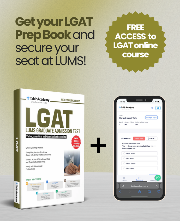 Master the LGAT (LUMS Graduate Admission Test) – Shop Tabir